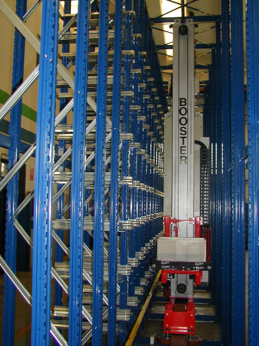 Automated warehouses with miniload stacker cranes - Modulblok