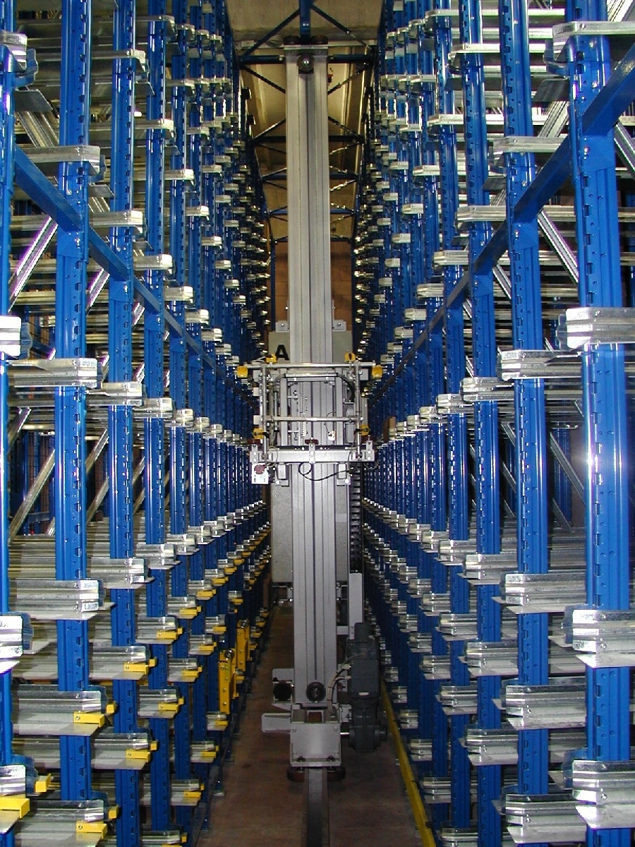 Automated warehouses with miniload stacker cranes - Modulblok