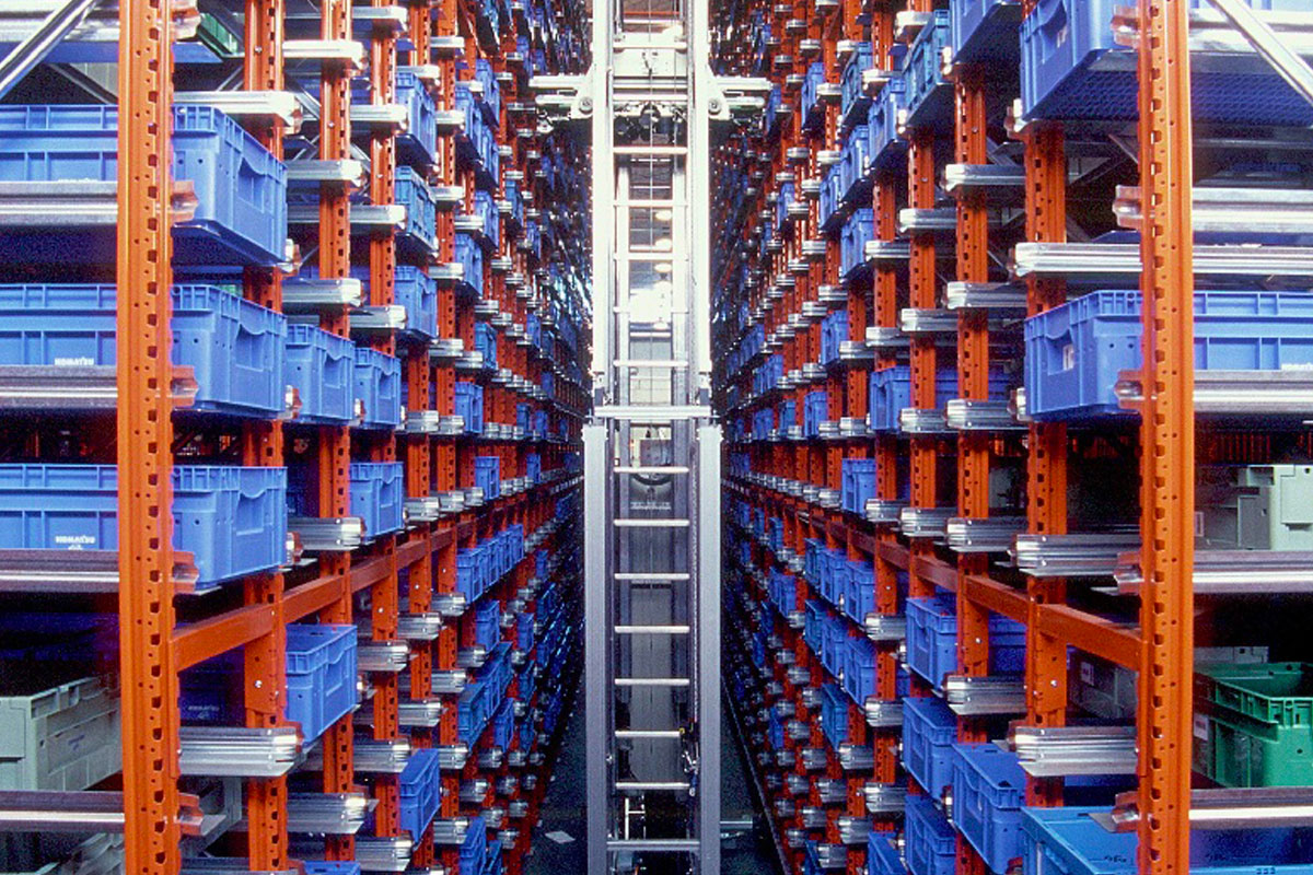 Automated warehouses with miniload stacker cranes - Modulblok